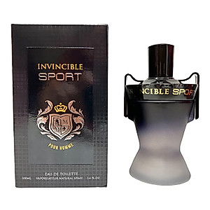 Tokuyo Cologne for Men Invincible Sport Natural Spray Masculine Scent Wonderful Fragrance Gift Eau De Parfum for Daily Use 3.3 Fluid Ounce, 100.0 milliliters