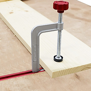 Milescraft 4021 Track Clamps – Track Saw and T-Track Hold Down Clamps (2 pack)