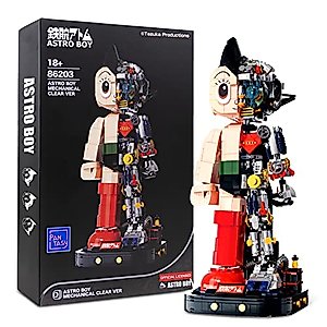 BRICKKK Pantasy Astro Boy Building Kit, Cool Building Sets for Adults, Creative Collectible Build-and-Display Model for Home or Office, Idea Birthday Present for Teens or Surprise Treat (1258Pieces)