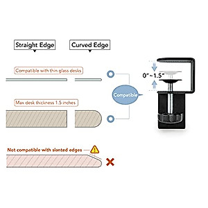 EHO Clamp-On Retractable Adjustable Keyboard Tray, Under Desk Ergonomic Keyboard Tray - Easy Tool-Free Install - Small Surface 20" x 11.5"