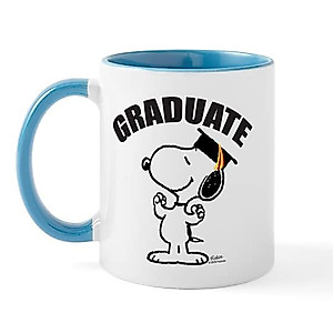 CafePress Snoopy Graduate Mug Ceramic Coffee Mug, Tea Cup 11 oz