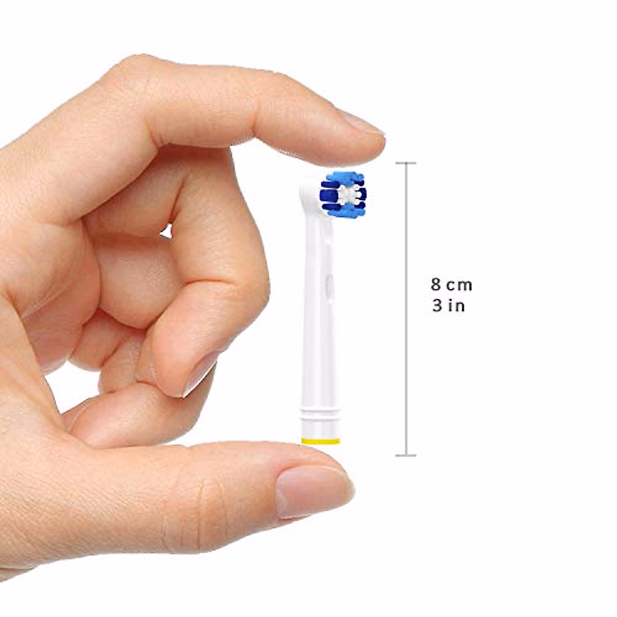 WuYan 8PCS Refills Toothbrush Heads for Oral B Electric Precision Toothbrush, Deep Cleaning to Remove Stains