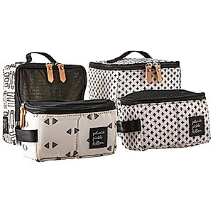 Petunia Pickle Bottom Meta Backpack & Inter-Mix Deluxe Kit Bundle | Diaper Bag Backpack for Parents | Stylish Bag and Organizer | Comfortable, Spacious, and Sleek Backpack for On the Go Moms