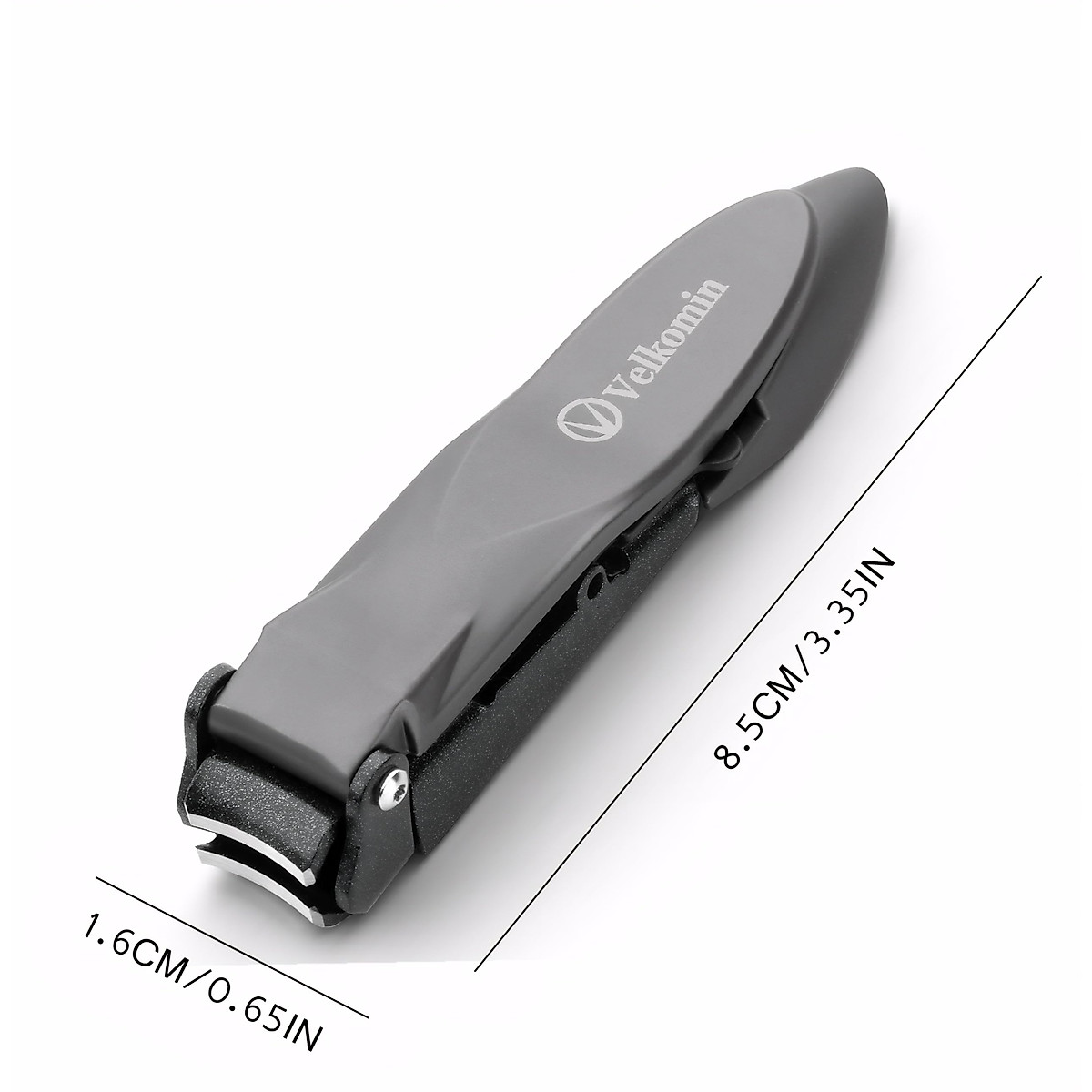 Nail Clippers for Men with Catcher, Ergonomic Design Self-Collecting Sharp Blade Durable Nail Clipper Cutters Trimmer for Men and Women, 18-month Replacement Warranty