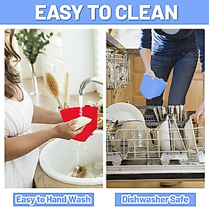 CHAHOT Silicone Slow Cooker Liners-2Pcs Slow Cooker Divider Liners for Crock Pot 6QT, Reusable Leakproof Dishwasher Safe BPA Free Food Grade Silicone Slow Cooker Liners for Crockpot Slow Cooker 6-7QT