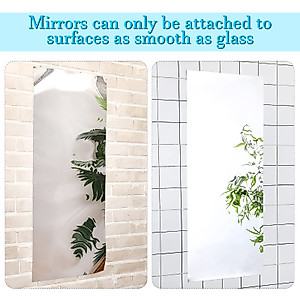 Amyhill Carnival Mirror, Self Adhesive Funhouse Mirror, 16 x 39 Inch Fun Mirror Wall Halloween Circus Birthday Party Supplies Decorations Props Games