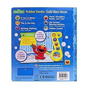 Sesame Street - Rubber Duckie Bath Time Tunes Sound Book - PI Kids (Play-A-Song)