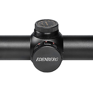 Edenberg 1.5-5X20mm 1-inch Tube Rifle Scope for Hunting and Tactical Shooting 100% Waterproof Fogproof Shockproof Construction with Wide Filed of View with Green and Red Illumination Reticle