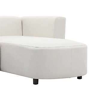 FANCUF L Shape Sofa,Living Room Upholstery Sofa Couch, Sofa 110.2''Wx61''Dx24.8''H, Comfortable for Living Room