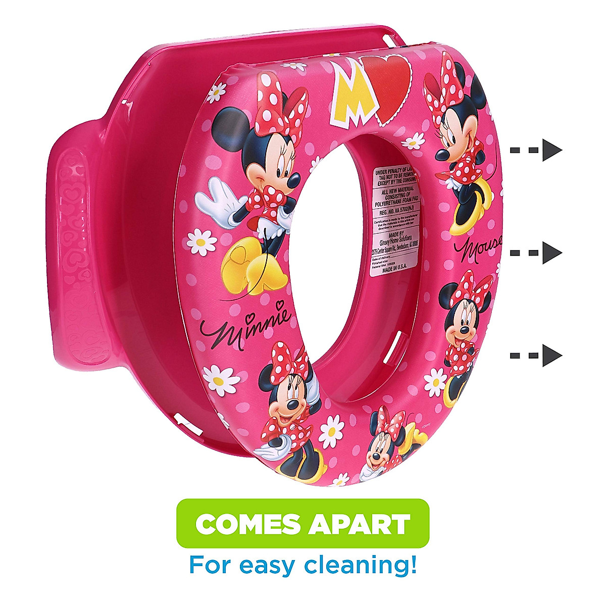 Ginsey Minnie Mouse"Mad About Minnie" Soft Potty Seat