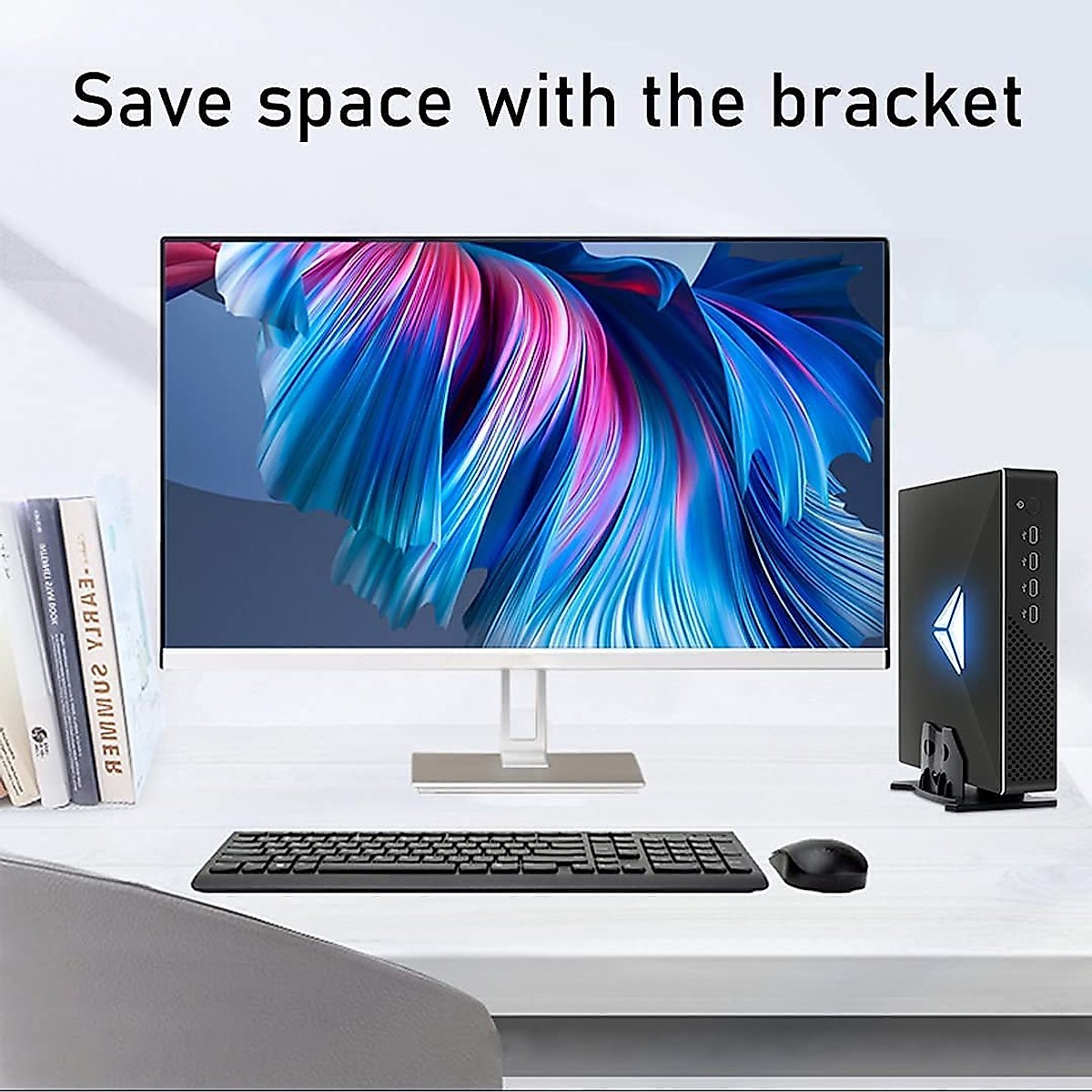 PARTAKER Mini Gaming PC,Desktop Computer,Powerful Mini PC with Core i9 10900F Octa Core Processor, 64GB DDR4 1TB SSD, GTX1050Ti, 4K, Dual Monitor Capable, Win10 Pro