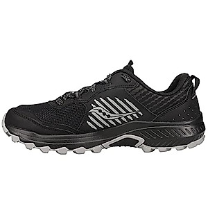 Saucony Men's Excursion TR15 Trail Running Shoe, BLACK/SHADOW, 11.5