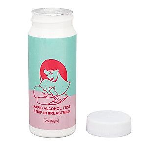 25Pcs Breastmilk Alcohol Test Strips, Milk Alcohols Detection Strip, Fast Accurate Detection Milk Alcohol Dip Test