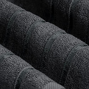 Utopia Towels 4 Pack Premium Viscose Oversized Bath Towels Set, 100% Ring Spun Cotton (27 x 54 Inches) Highly Absorbent, Quick Drying Shower Towels for Bathroom, Spa, Hotel and Gym (Grey)