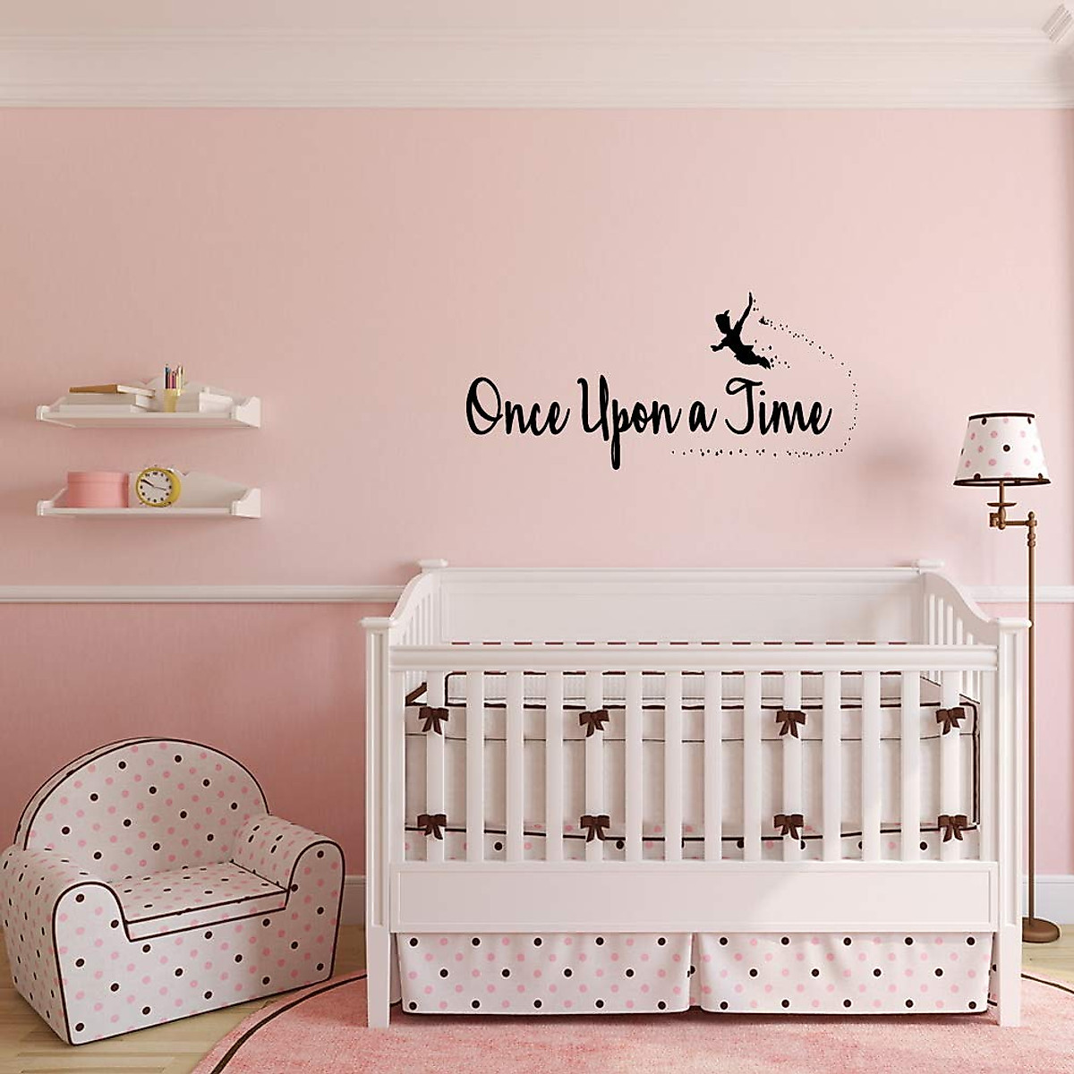 Once Upon a Time Nursery Wall Quotes Decals Vinyl Lettering for Kids Room Decoration Graphic Motto Art Letters