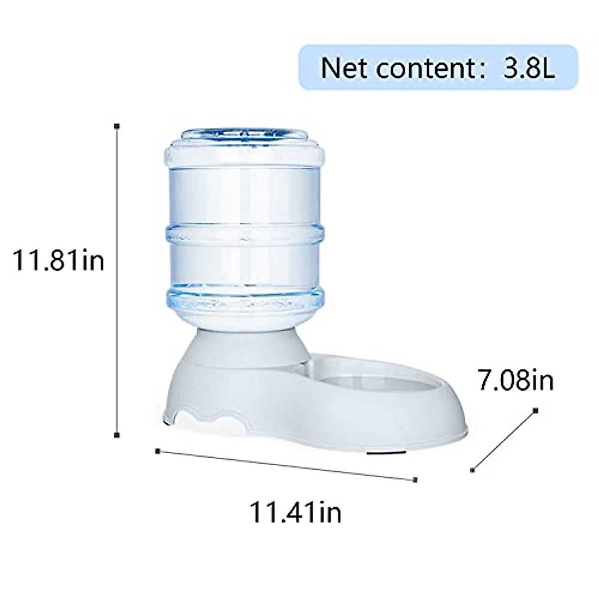 VHOB Cat Water Dispenser,Dog Water Bowl Dispenser,Pet Gravity Drinking Fountain Gravity Drinking Fountain for Cats and Dogs