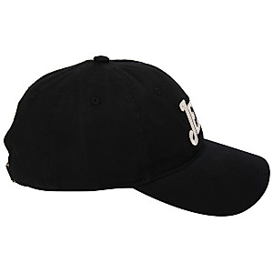 Jeep Vintage Script Logo Heavy Chino Twill Hat - Black