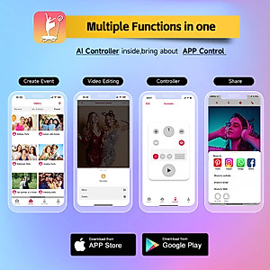 HARZHI 360 Photo Booth 57CM + 24V Battery, Automatic 360 Spin Camera Booth Machine for Parties Christmas Wedding with Free Logo Ring Light Accessories