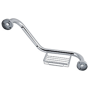 Shower Grab Bars Stainless Steel Bathroom Arm Wall Mount Safety Handle Bath Shower Grab Bar with Holder, Dispenser/Dispenser