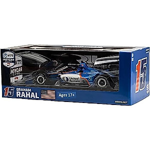 Dallara IndyCar #15 Graham Rahal United Rentals Rahal Letterman Lanigan Racing NTT IndyCar Series (2023) 1/18 Diecast Model Car by Greenlight 11193