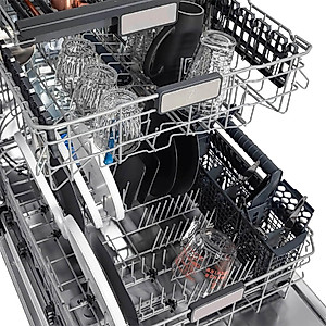 ZLINE 24" Monument Series 3rd Rack Top Touch Control Dishwasher in Custom Panel Ready with Stainless Steel Tub, 45dBa (DWMT-24)