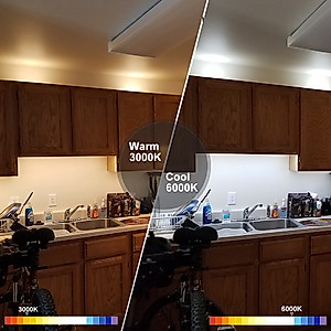 Under Cabinet Lights with Remote, Wireless LED Battery Operated Motion Sensor Light Indoor Stick-on Anywhere Counter Night Lights for Kitchen, Cabinet, Closet, Hallway Stairway 4 Pack