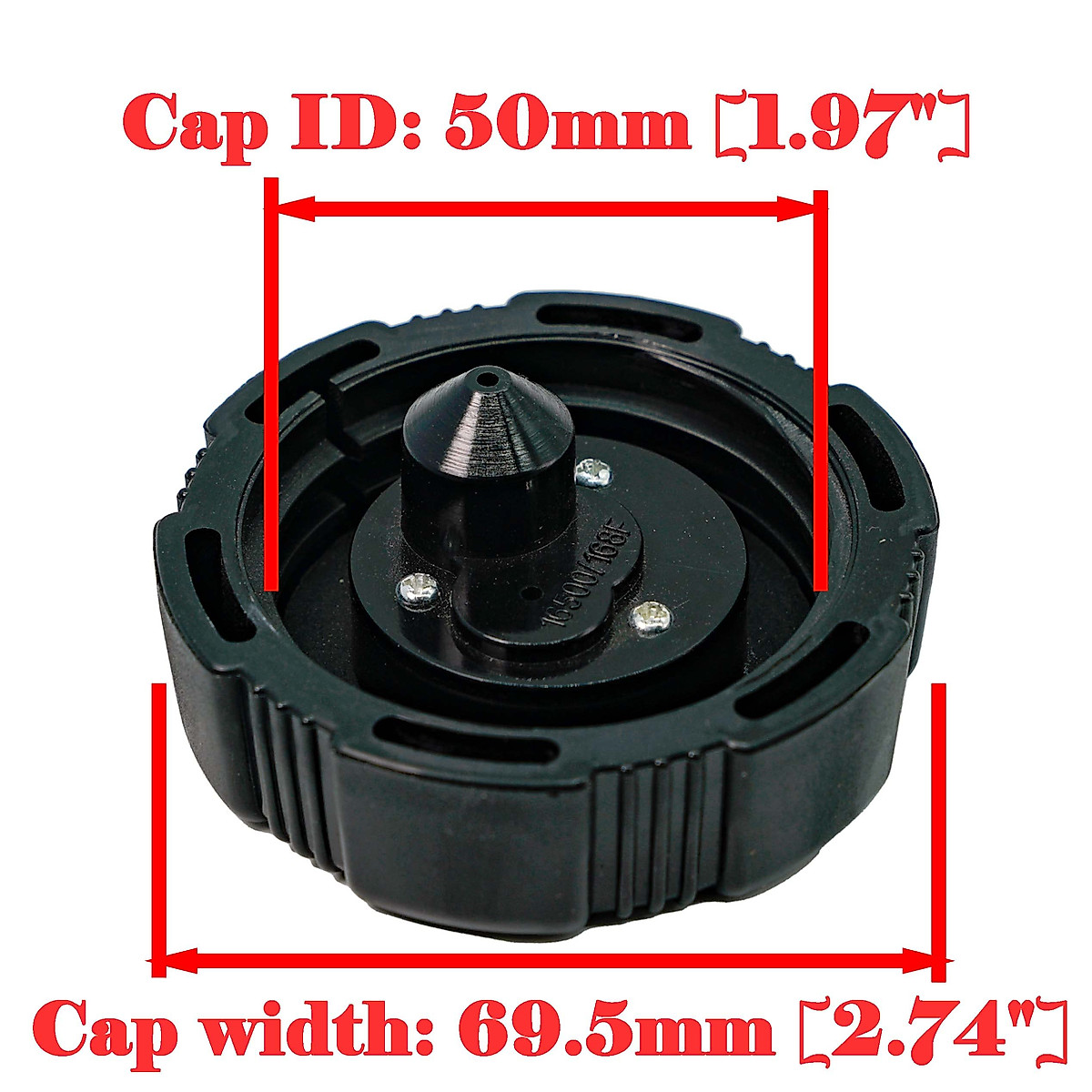 JMCHstore Vent Go kart Thread Gas Cap For Coleman KT196, Hammerhead GTS 150 150cc, Screw on Gas Lid TrailMaster Blazer MID XRX 150cc, 200cc 196cc 212cc Go kart Twist on Fuel Tank Lid