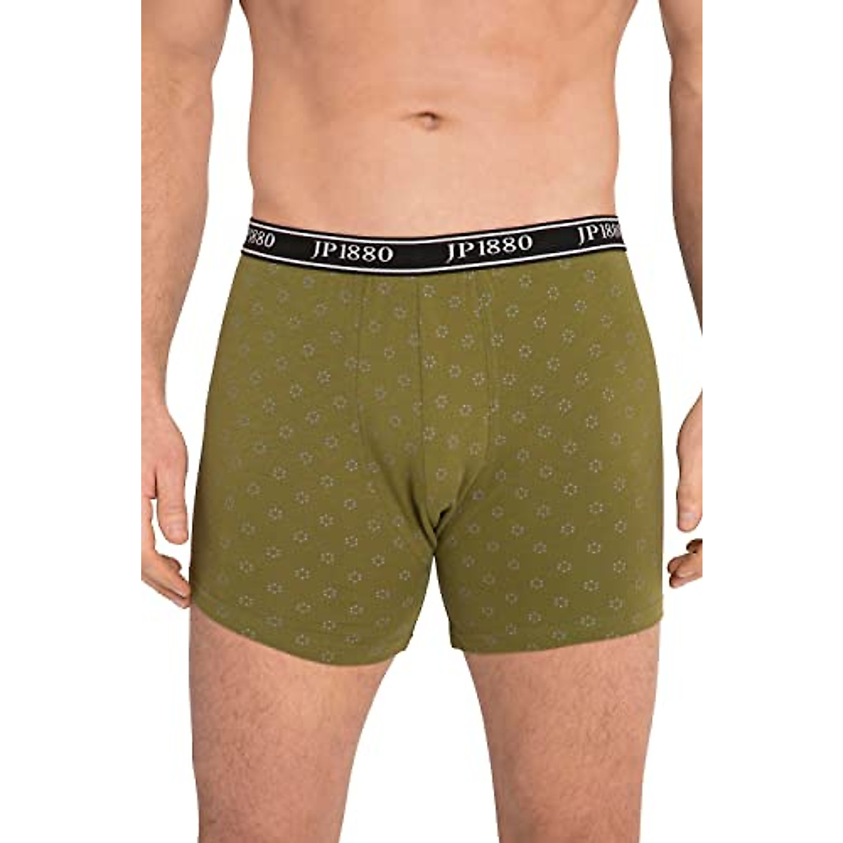 JP 1880 Menswear Big & Tall Plus Size L-8XL 2 Pack of Boxer Shorts FLEXNAMIC® bottles green XXX-Large 813565642