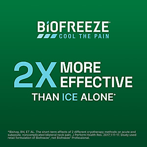 Biofreeze Gel Menthol Pain Relieving Gel 4 FL OZ Tube (Pack Of 2) For Pain Relief Associated With Sore Muscles, Arthritis, Simple Backaches, And Joint Pain (Packaging May Vary)