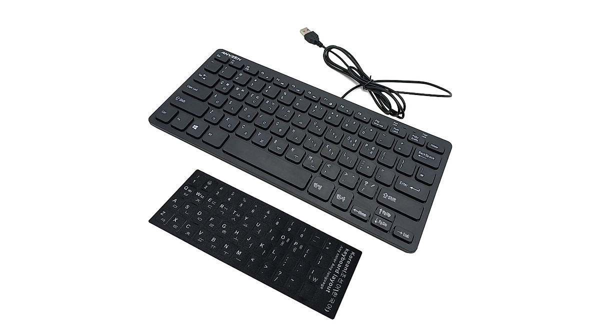 GARASANI Ultra Thin Mini Wired Keyboard - Portable & Stylish