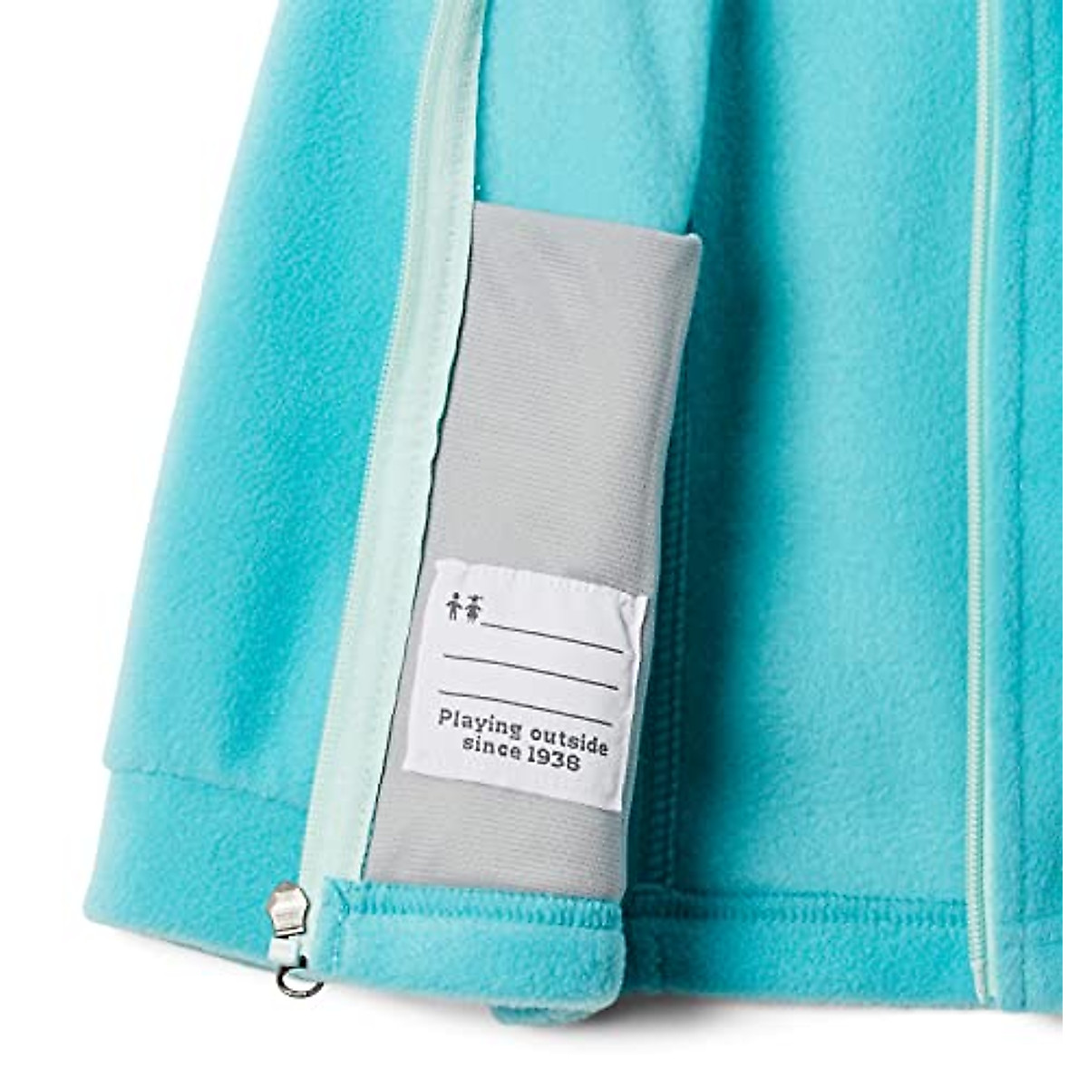 Columbia unisex-baby Benton Springs Fleece Jacket, Geyser, 12-18 Months