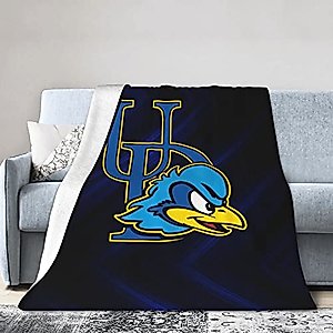 University of Delaware Fleece Blanket, Very Soft Microfiber Flannel Blanket for Couch Warm and Cozy for All Seasons