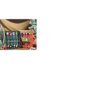 Christmas Spoon, A beautiful set of 4 spoons and below you will find the description o Christmas Coffee Spoon, Dessert Spoon, Ice Cream Spoon, Creative Tableware Gift.