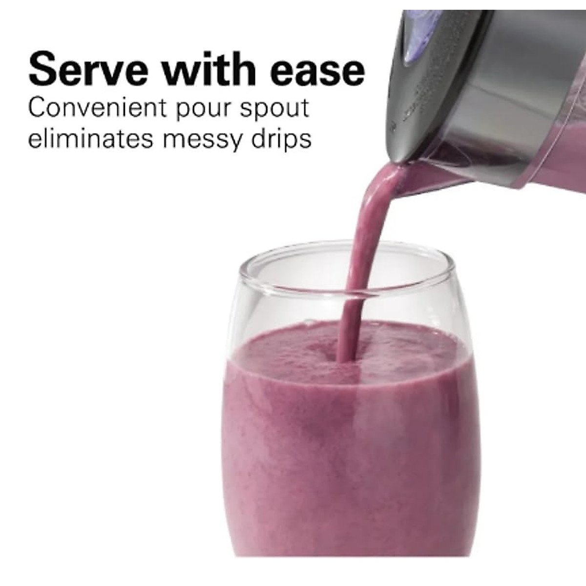 Beach Smoothie Blender with 650W Peak Power, Wave Action System, 12 Functions, 48 oz BPA-Free Jar, and Ice Sabre Blades