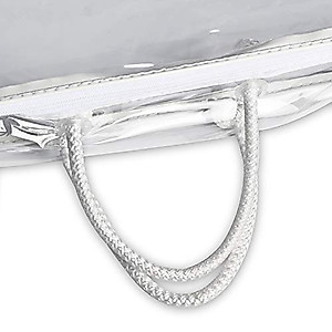 Milkary Large Storage Bag, 5 Pack Clear Plastic Storage Bag with Metal Zipper Moth Moisture Protection for Clothes Blankets Pillows Bedding Toys