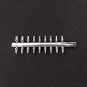 QMseller Aquarium Air Valve 18 Way Inline Manifold Air Flow Pump Tubing Splitter Lever Control Valve