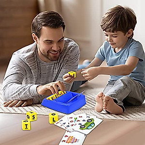 Fenikso Matching Letter Game, Alphabet Spelling & Reading Words, Objects & Color Recognition, Early Learning Educational Toy for Preschool & Kindergarten Kids Over 3-8 Years Old, Best Gifts