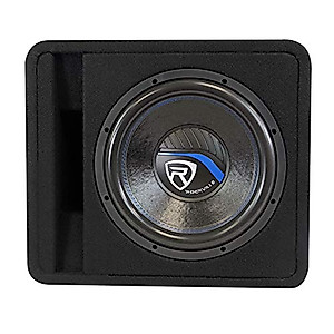 Rockville SK512 PACKAGE 12" 1400w Loaded K5 Car Subwoofer Enclosure+DB11 Amp, Black