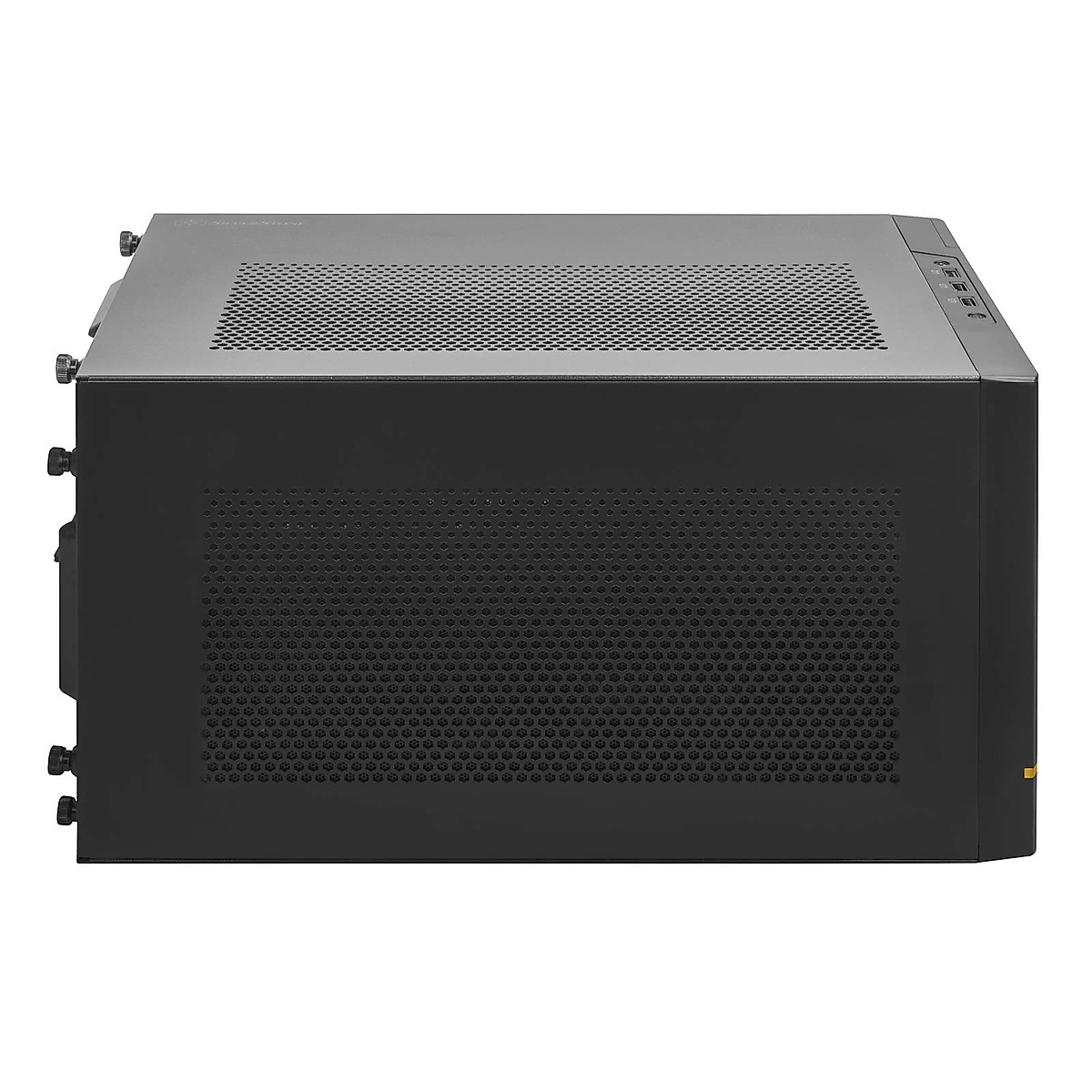 SilverStone Technology SUGO 14, SG14, Black, Mini-ITX Cube Chassis, Supports 3 Slot Full Length GPUs/ATX PSU / 240mm AIO, 4 Removable Panels, SST-SG14B