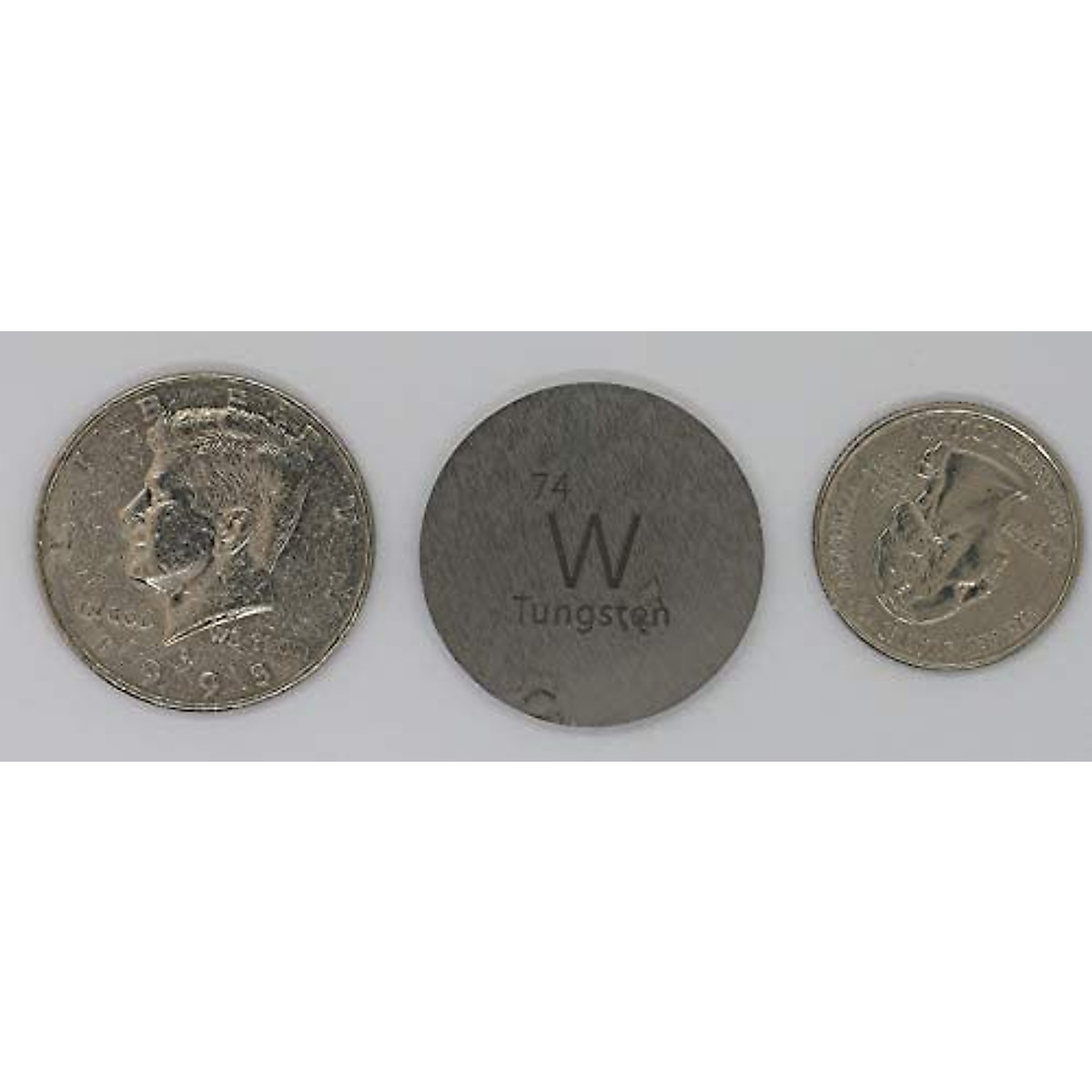 Tungsten (W) 30.68mm Metal Disc - One Troy Ounce