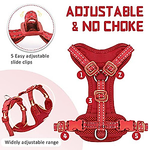 Supet Cat Harness and Leash for Walking Escape Proof, Adjustable Harness for Cats, Easy Control Small Cat Harness for Medium Large Kitten and Dogs