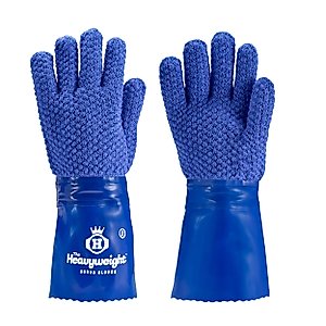 The Heavyweight Scrub Gloves – Blue - Regular
