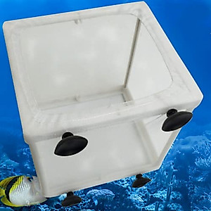 2pcs Large Size Fish Tank Breeder Net,Nylon Mesh Fish Fry Hatchery Breeder Box Separation Net Incubator Mesh, with Suction Cup