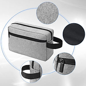 Sanwuta 8 Pcs Travel Toiletry Bag for Men Waterproof Grooming Bag Portable Cosmetic Storage Makeup Pouch Organizer with Large Capacity Groomsmen Gifts for Wedding Day