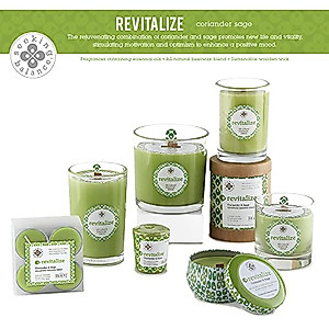 Root Candles Seeking Balance Spa Candle Aromatherapy Candles, Tealights, Revitalize: Coriander Sage, 8-Count
