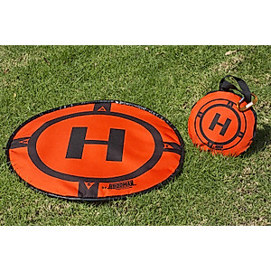 Hoodman 2 foot weighted Drone Landing Pad fits dji mini 3 pro, dji mini 2, dji mavic 3, dji fpv, dji mavic classic 3, dji mavic pro, dji mavic 3 classic, dji spark, dji air 2, dji fpv accessories