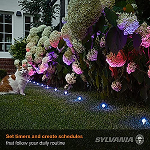 SYLVANIA Smart LED ZigBee RGBW Full Color Outdoor Accent Light Starter Kit, 14', Works with SmartThings and Amazon Echo Plus (75541)