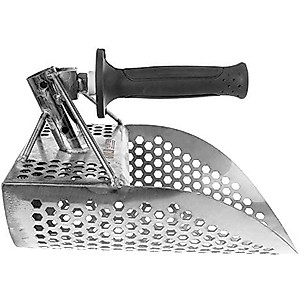 YtotY Beach Sand Scoop with Handle, Metal Detecting Tool,Beach Underwater Treasure Hunting, Stainless Steel Water Metal Detecting Tool Digging Shovel Fast Sifting Metal Detector…