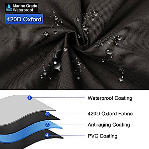 Kayme Windshield Snow Cover, Winter Car Window Covers All Weather Water Snow, Ice, Frost, Dust, Sun Protection with Side Mirror Covers, Fits Most Cars, Trucks, Vans, SUVs Etc. (75 x 57 Inches)