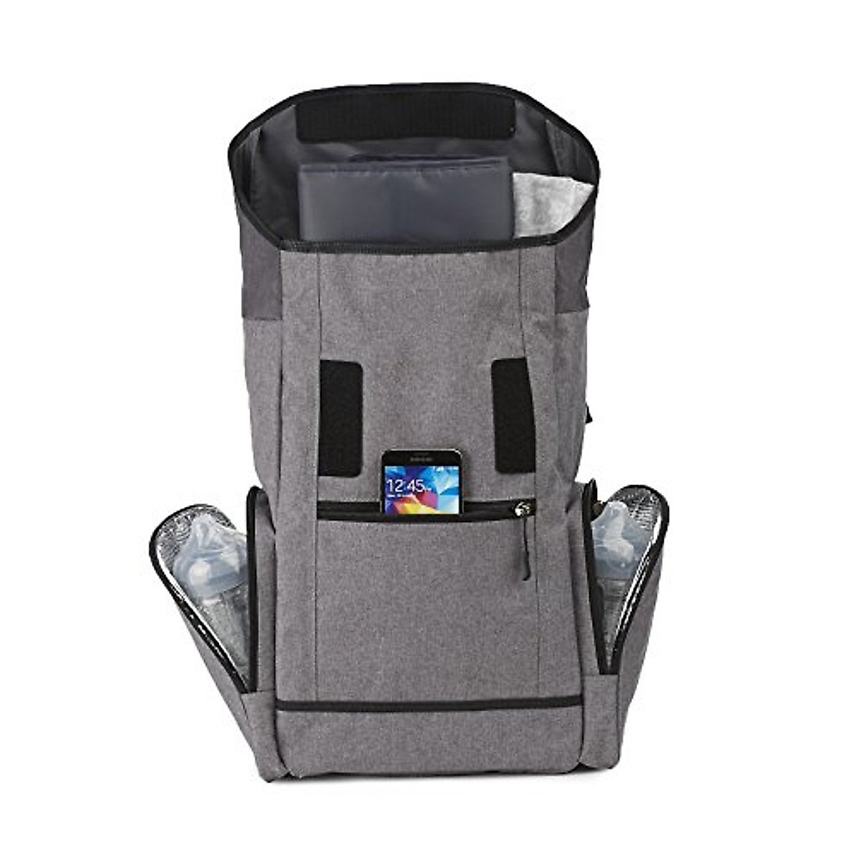 Eddie Bauer Back Pack Diaper Bag, Laminate Grey